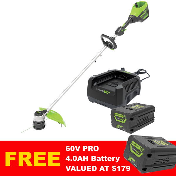 Greenworks 60v Battery String Trimmer Kit GYC
