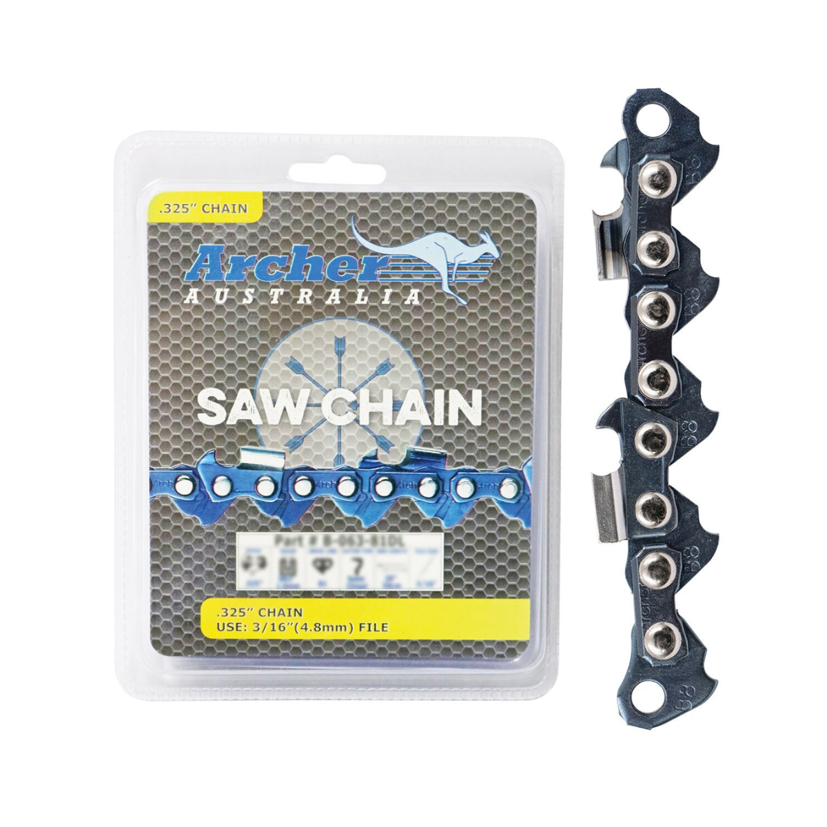 Archer Semi Chisel Chain - 20" .325 .058 80 DL (B-058-80DL) | GYC