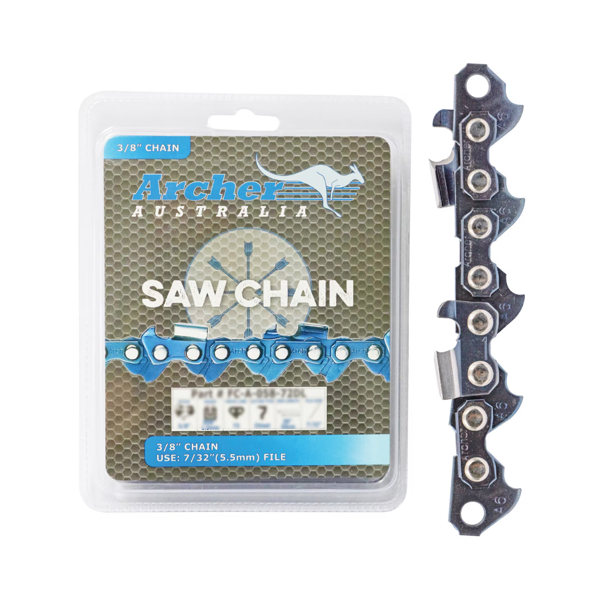 Archer Full Chisel Chain - 25" 3/8 .063 84 DL (FC-A-063-84DL) | GYC