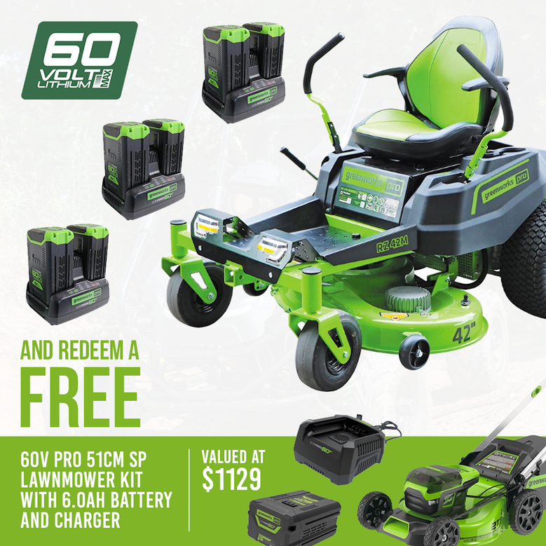 Greenworks 60v Battery Zero Turn Mower – GYC